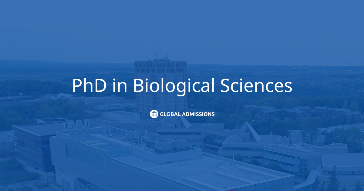 PhD in Biological Sciences at Brock University | Global Admissions