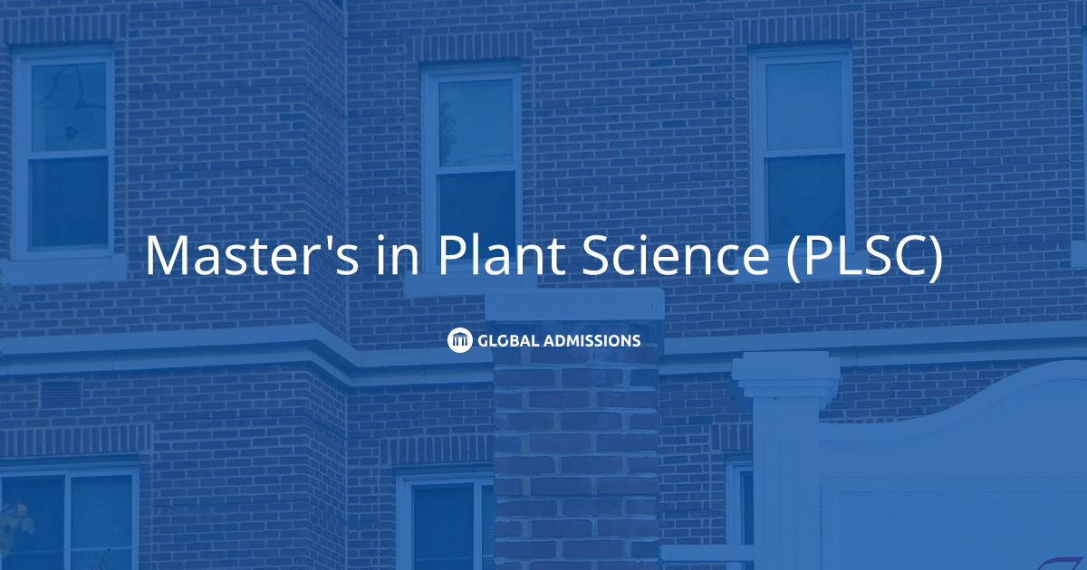 Master's in Plant Science (PLSC) at University of Maryland, College ...