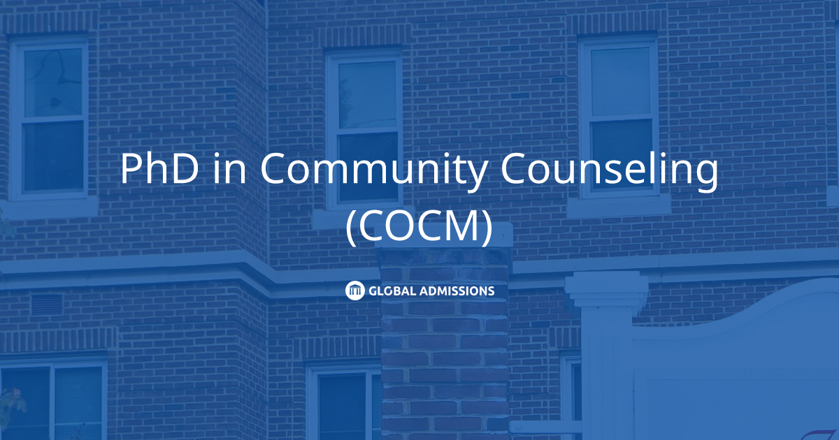 PhD in Community Counseling (COCM) at University of Maryland, College ...