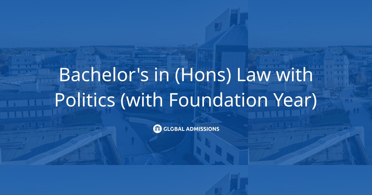 Bachelor's in (Hons) Law with Politics (with Foundation Year) at ...