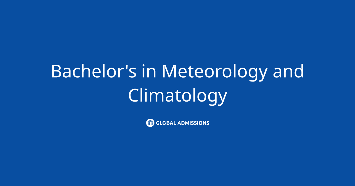 Bachelor's in Meteorology and Climatology at University of Nebraska ...