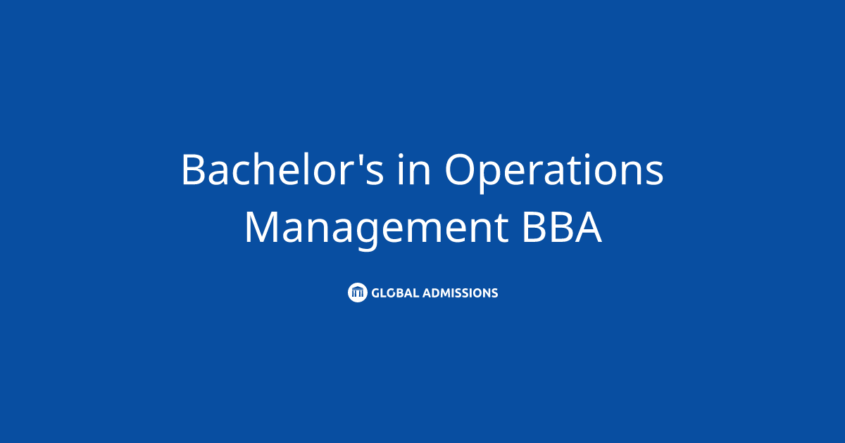 Bachelor's in Operations Management BBA at University of Cincinnati ...