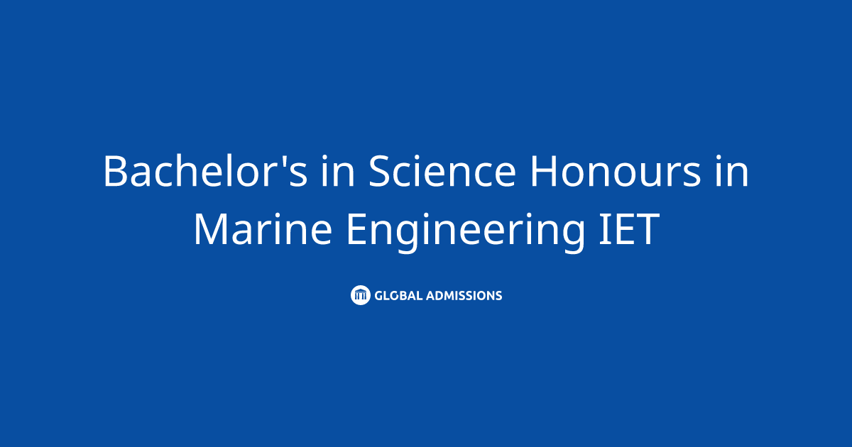 Bachelor's in Science Honours in Marine Engineering IET at Malta College of Arts, Science and ...