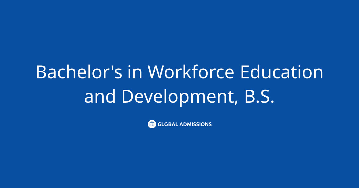 Bachelor's in Workforce Education and Development, B.S. at Penn State ...