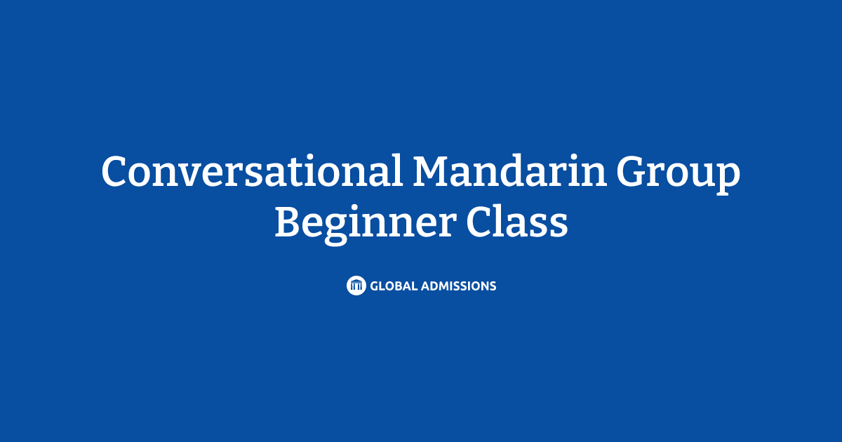 Conversational Mandarin Group Beginner Class at Yi Mandarin | Global ...