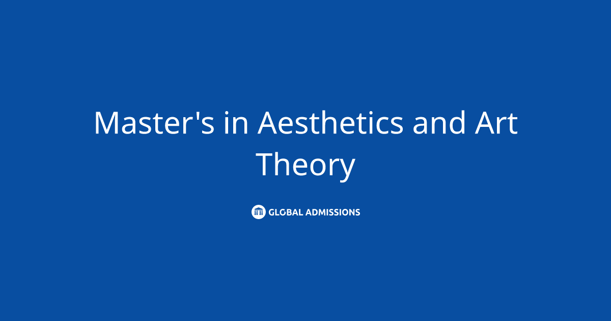 Master's in Aesthetics and Art Theory at Kingston University, England ...