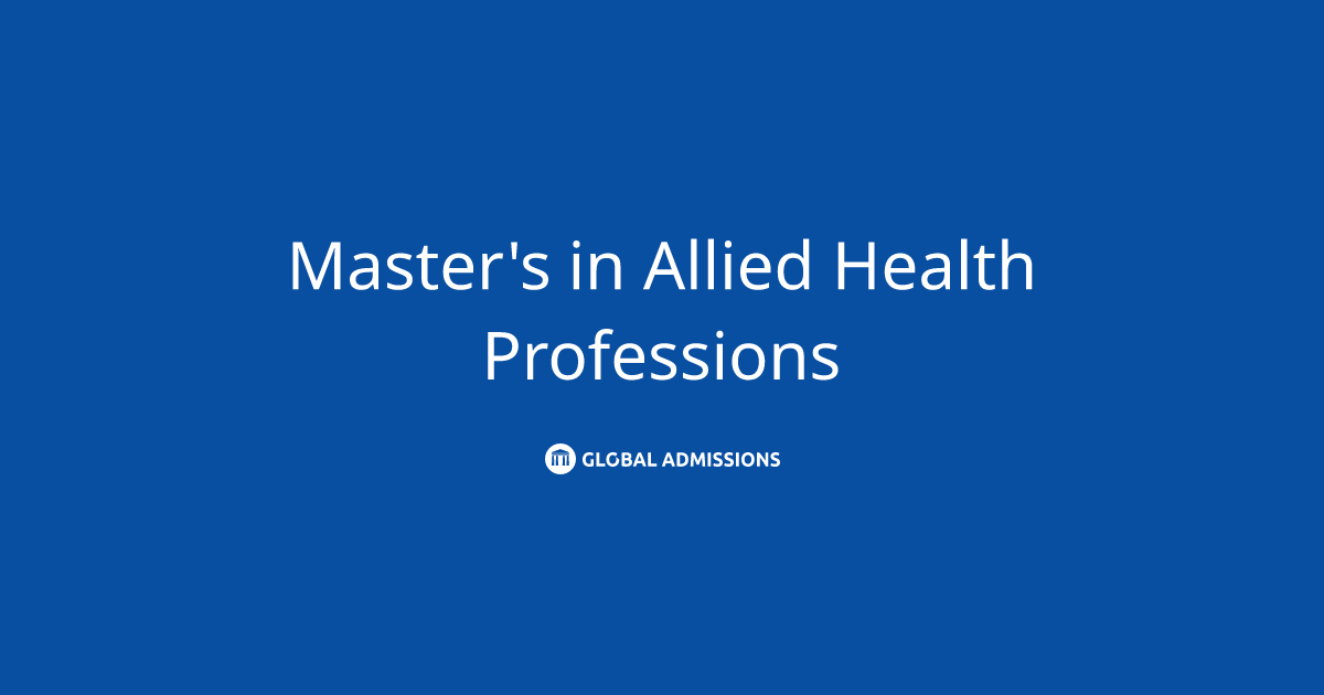 Master's in Allied Health Professions at London South Bank University ...