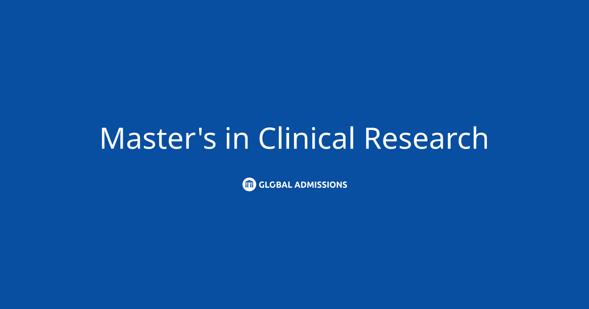 Master's in Clinical Research at University of Arizona | Global Admissions