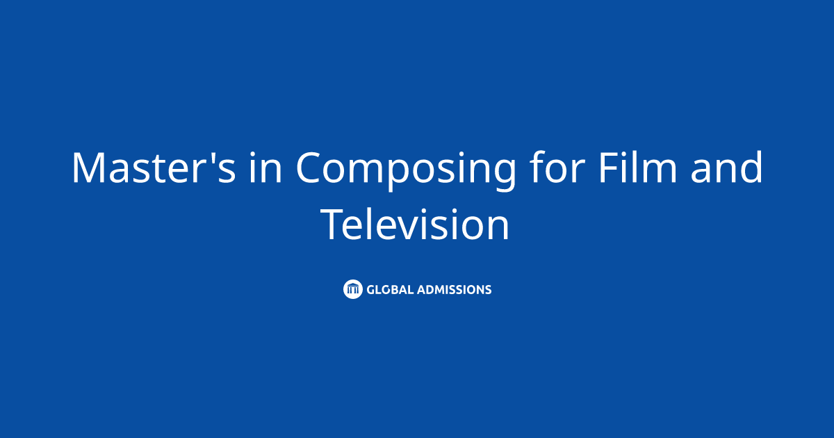 Master's in Composing for Film and Television at Kingston University, England | Global Admissions