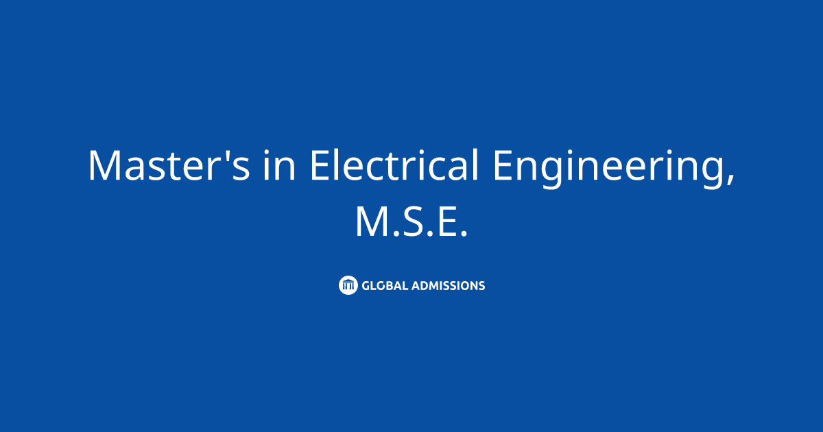 Master's in Electrical Engineering, M.S.E. at University of Tulsa | Global Admissions