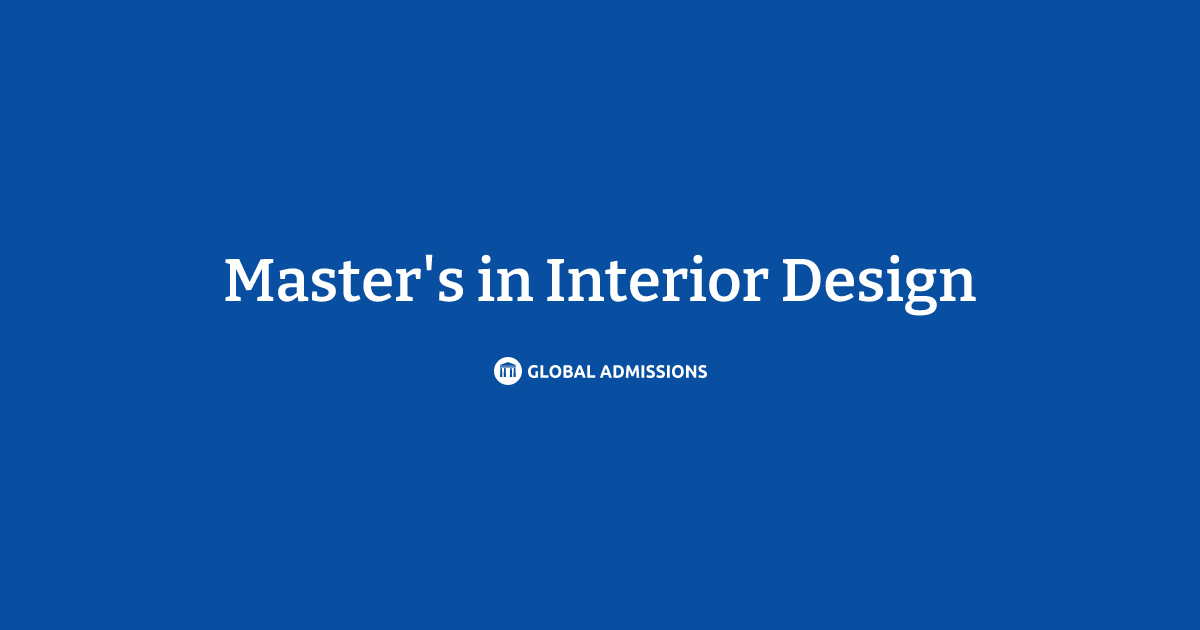 Master's in Interior Design at Kingston University, England | Global ...