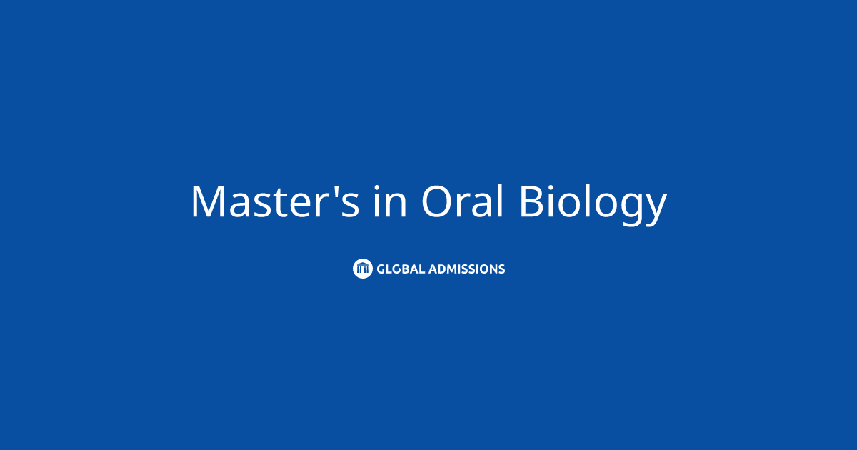 Master's in Oral Biology at Chulalongkorn University | Global Admissions
