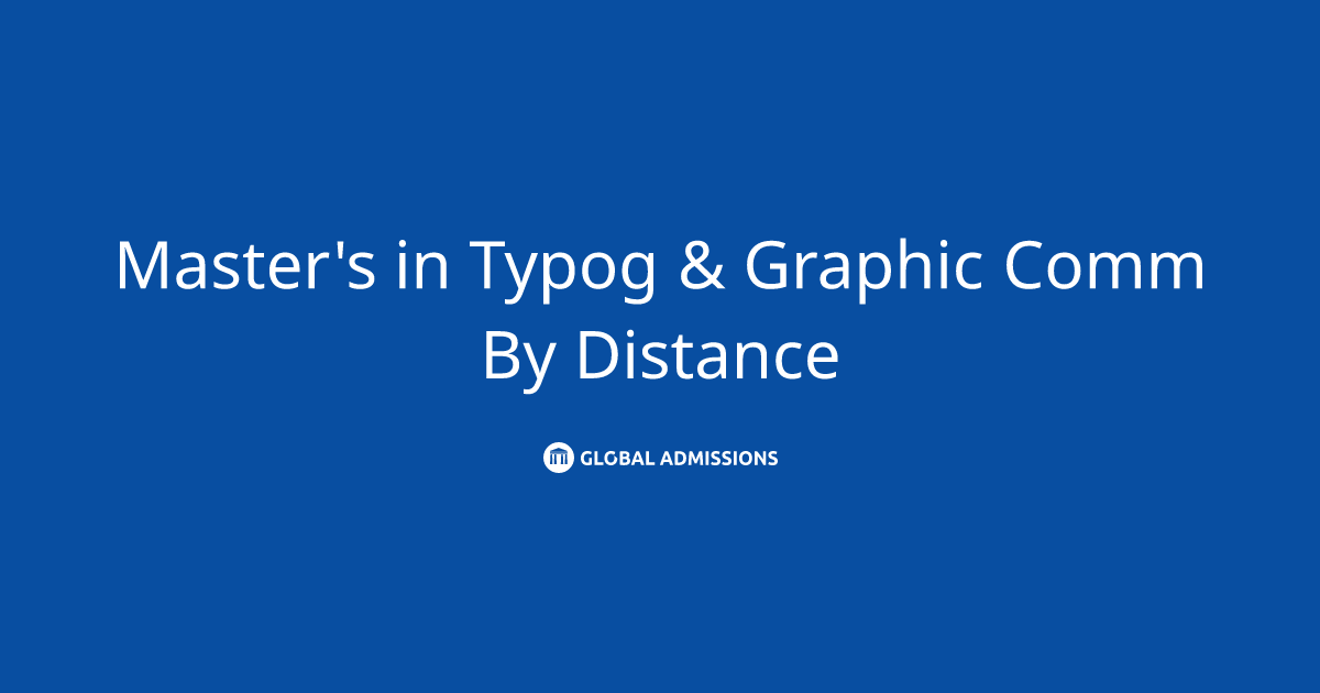 Master's in Typog & Graphic Comm By Distance at University of Reading ...