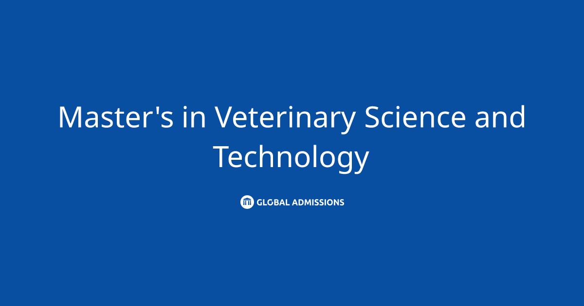 Master's in Veterinary Science and Technology at Chulalongkorn ...