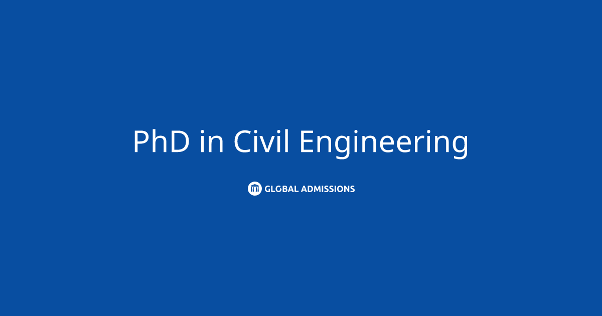 PhD in Civil Engineering at Penn State University | Global Admissions