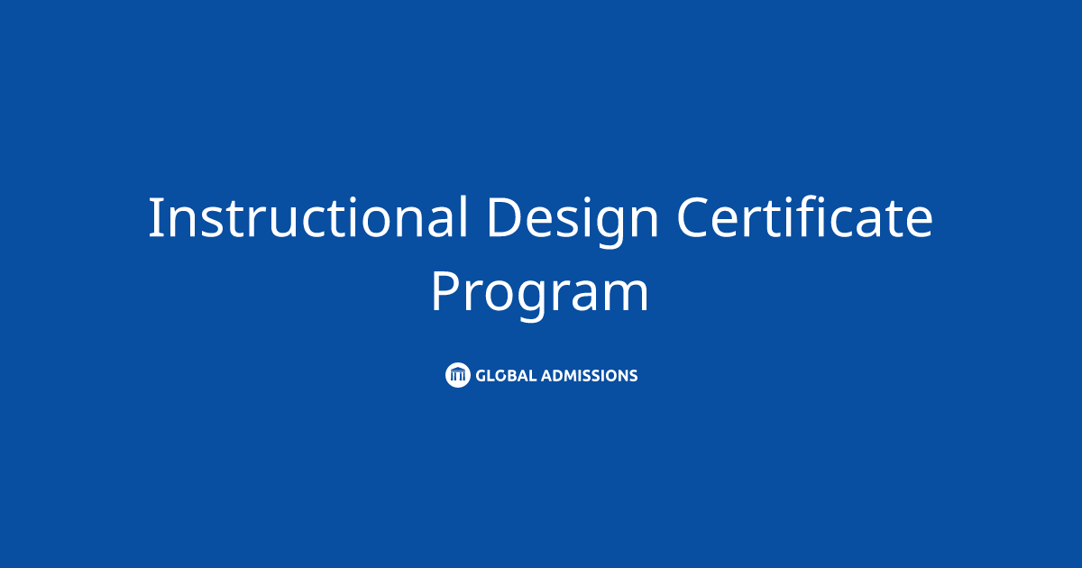 Instructional Design Certificate Program at Canadore College | Global ...