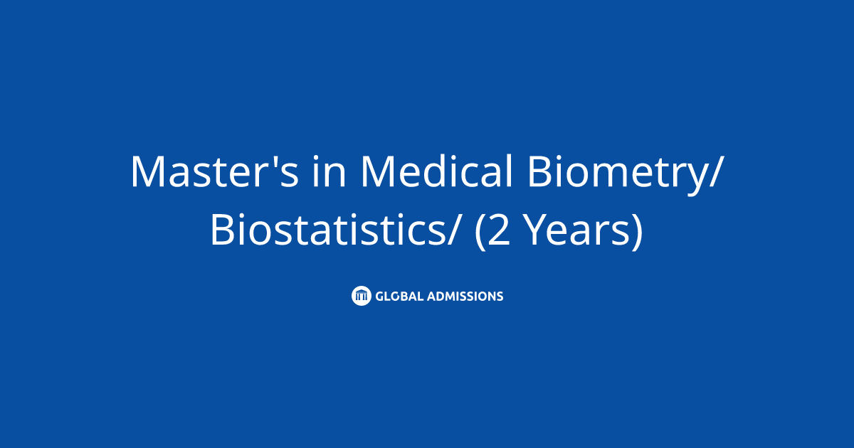 Master's in Medical Biometry/Biostatistics/ (2 Years) at Heidelberg ...