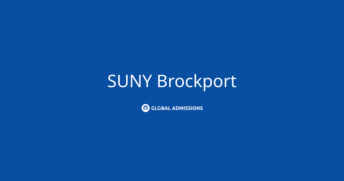 SUNY Brockport International Admissions | Global Admissions