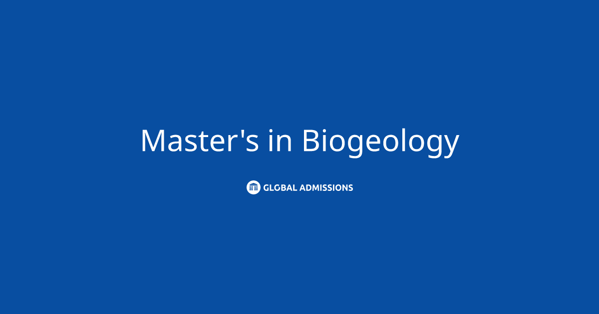 Master's in Biogeology at Lund University | Global Admissions