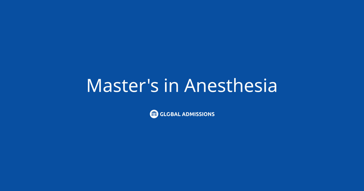 Master's in Anesthesia at Nova Southeastern University | Global Admissions