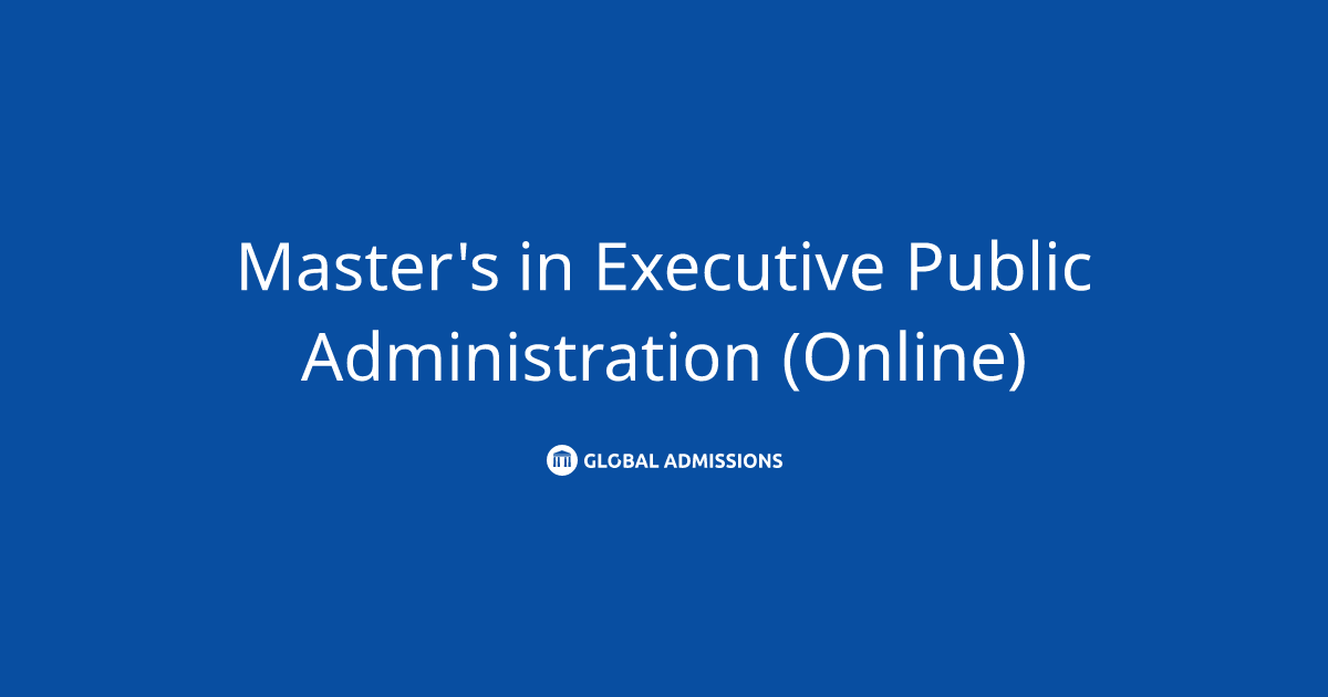 Master's in Executive Public Administration (Online) at Syracuse ...