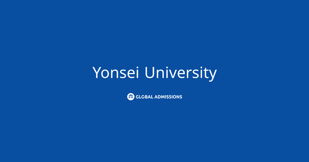 Yonsei University International Admissions | Global Admissions