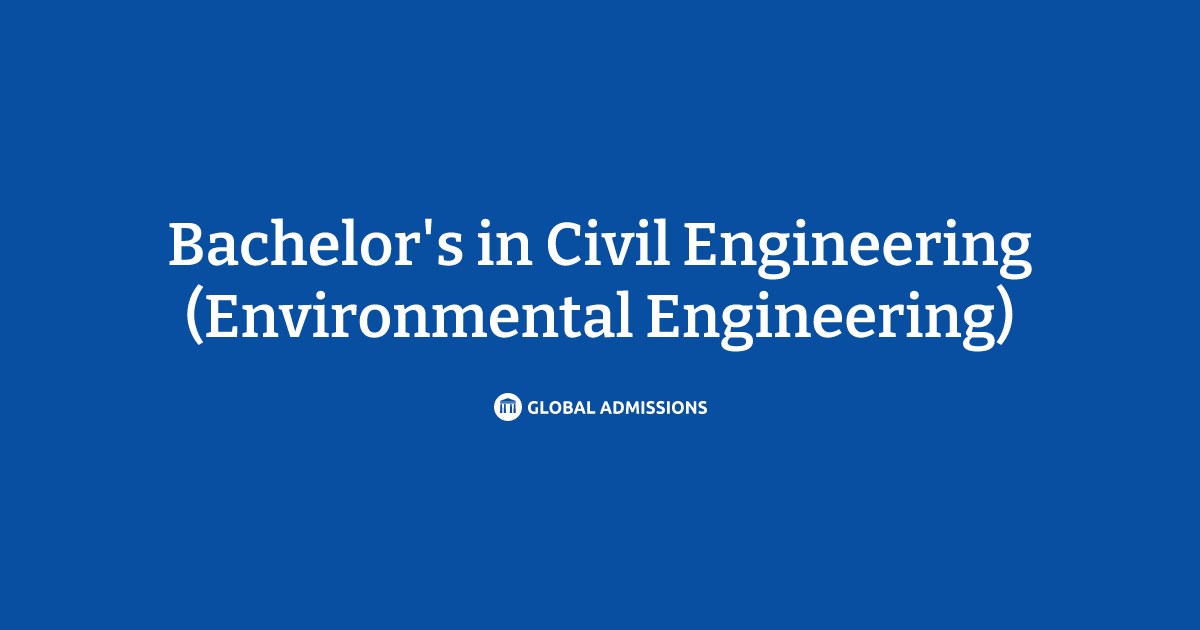 Bachelor's in Civil Engineering (Environmental Engineering) at Brunel ...