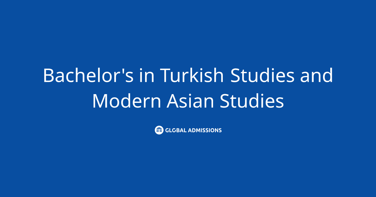 Bachelor's in Turkish Studies and Modern Asian Studies at National and Kapodistrian University ...