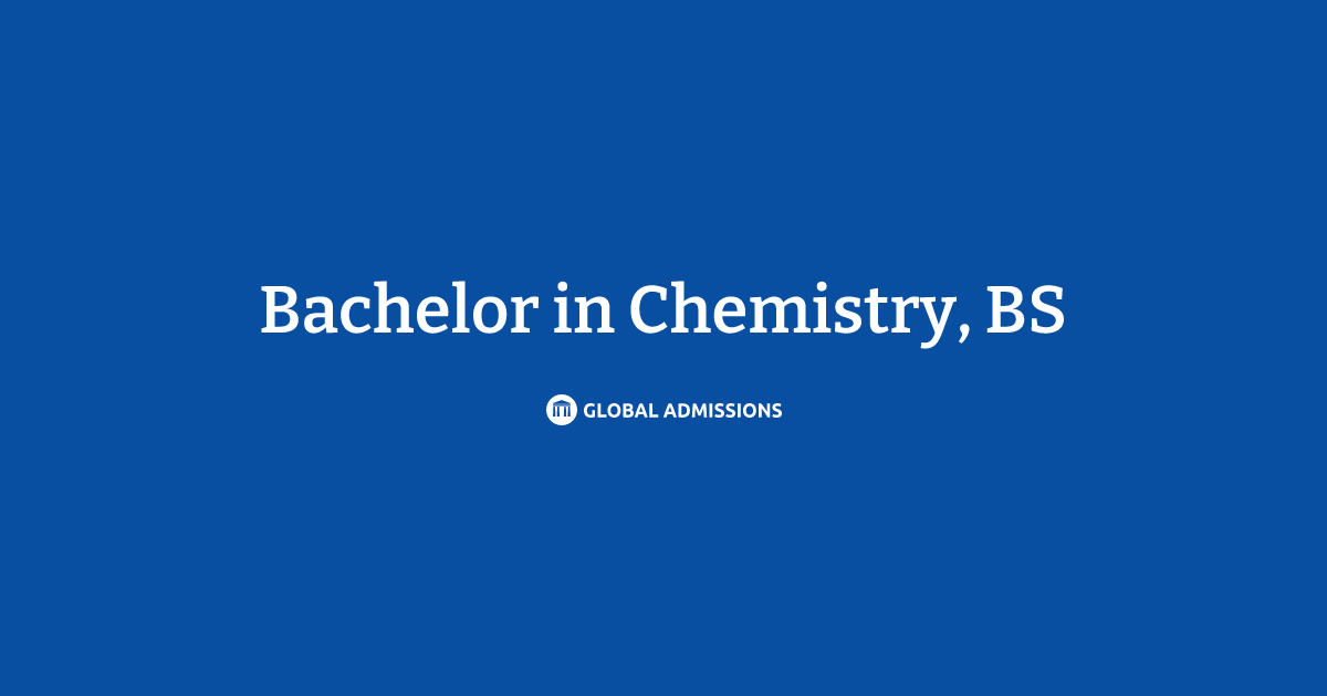 Bachelor in Chemistry, BS at University of Illinois Urbana-Champaign ...