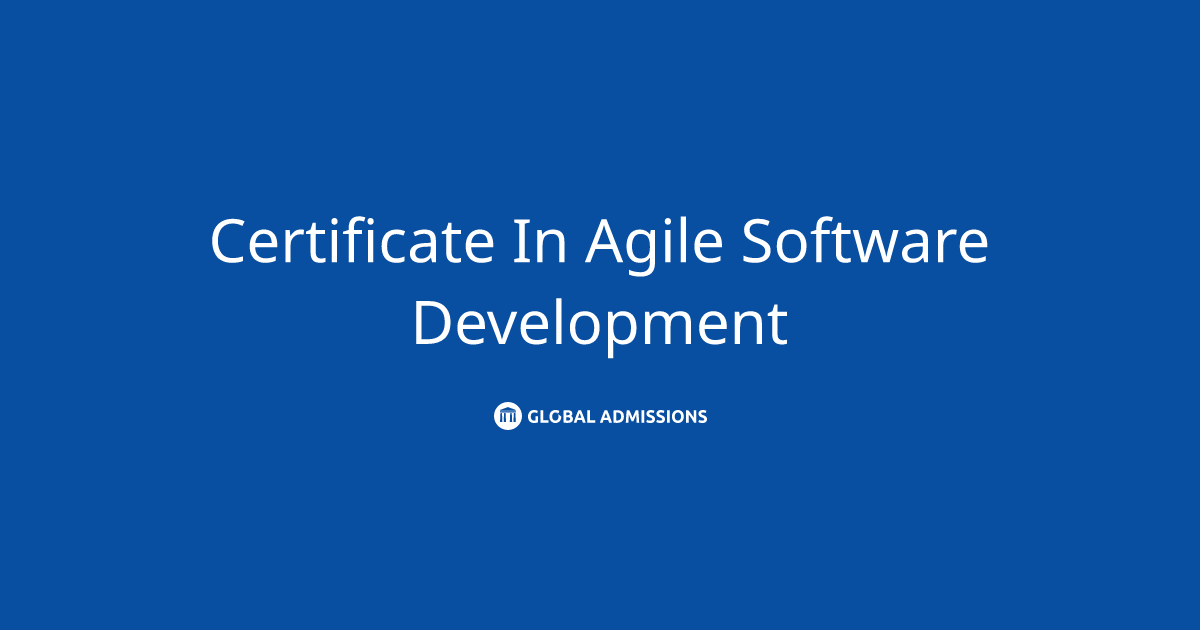 Certificate In Agile Software Development at South East Technological ...