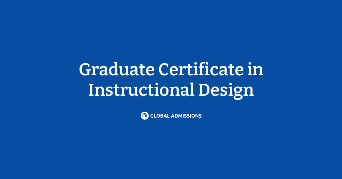 Graduate Certificate in Instructional Design at The UWI China Institute ...