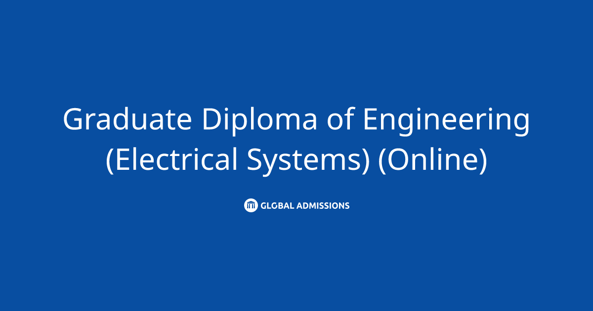 Graduate Diploma of Engineering (Electrical Systems) (Online) at ...