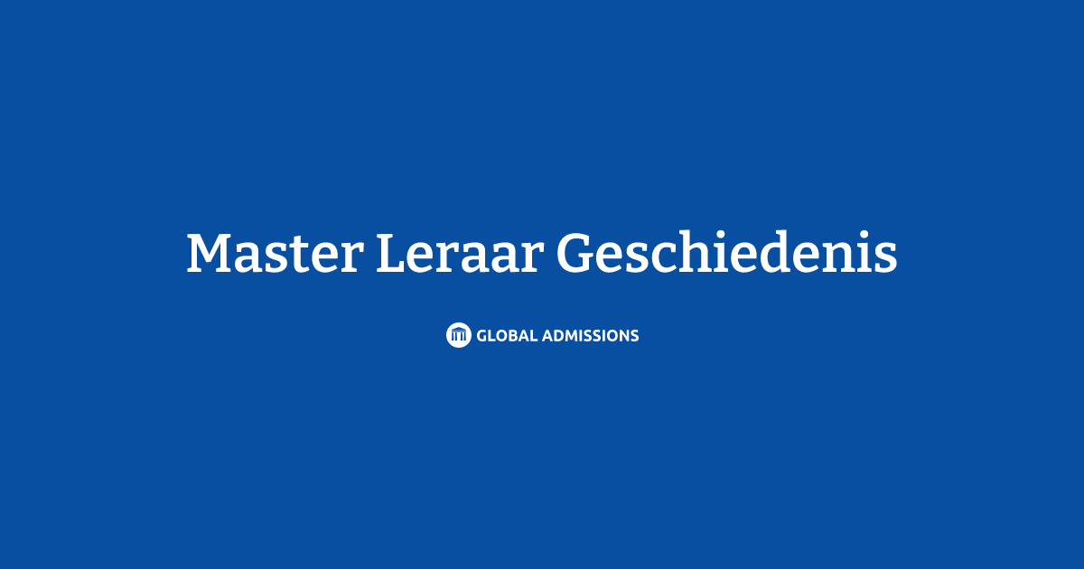 Master Leraar Geschiedenis at Amsterdam University of Applied Sciences ...