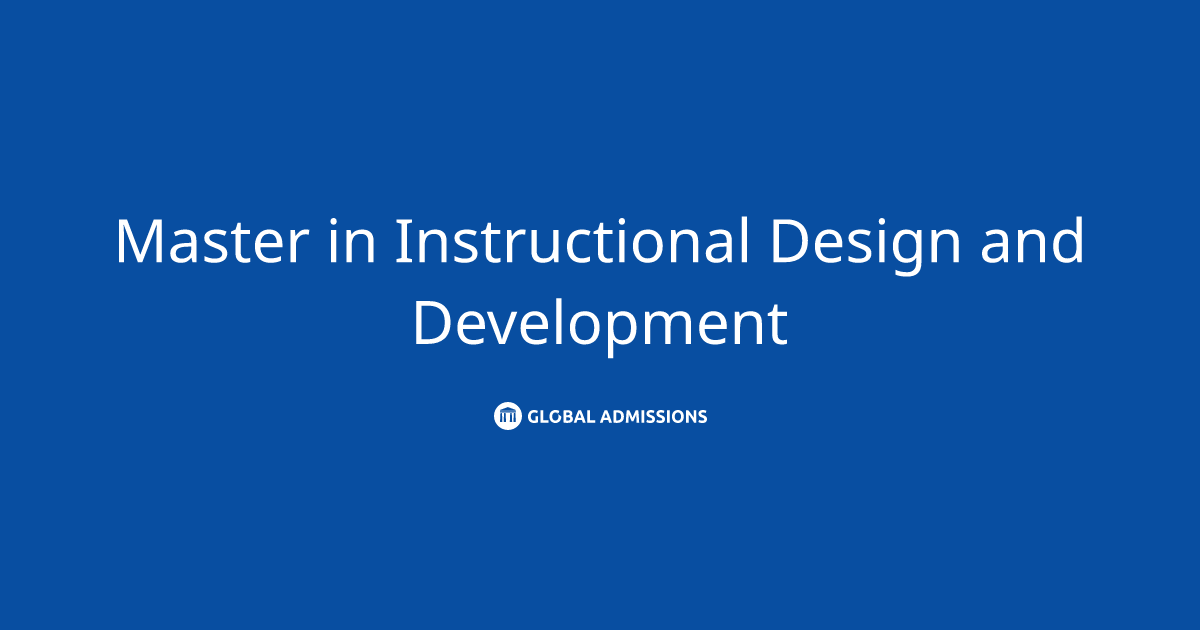 Master in Instructional Design and Development at The University of ...